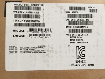 Intel 2U Server Chassis Rack Mountable 2 PSU Slots S2600WT Family ...