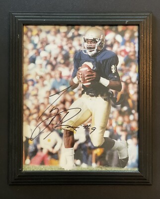 Tony Rice Autographed Framed Photo- Notre Dame | eBay