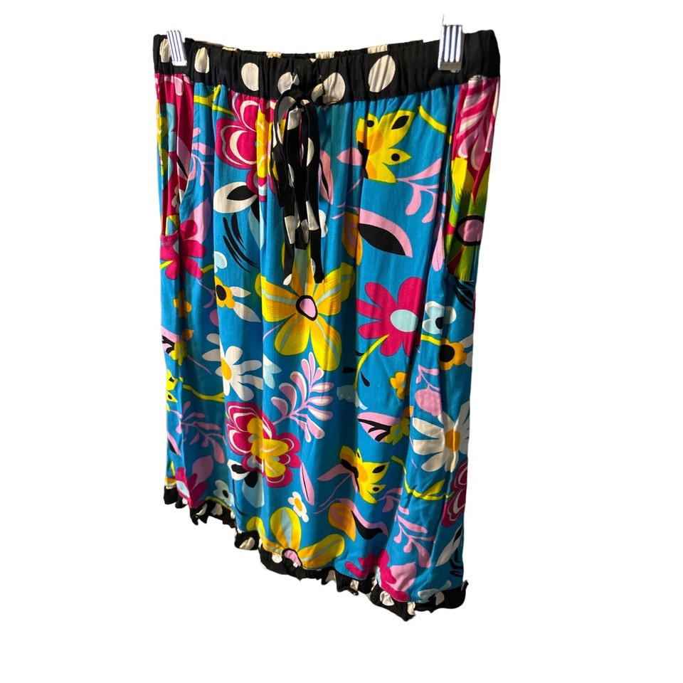 Vintage Y2K Vanity Colorful Whimsical Knee Length Skirt Sz S Pockets | eBay