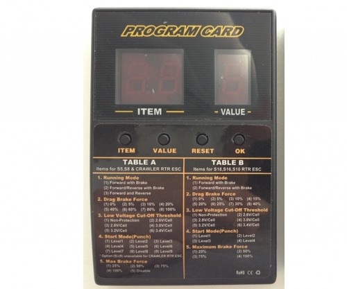 Carson 500906143 - Carson Brushless Programming Box 1:8/1:10 - New ...