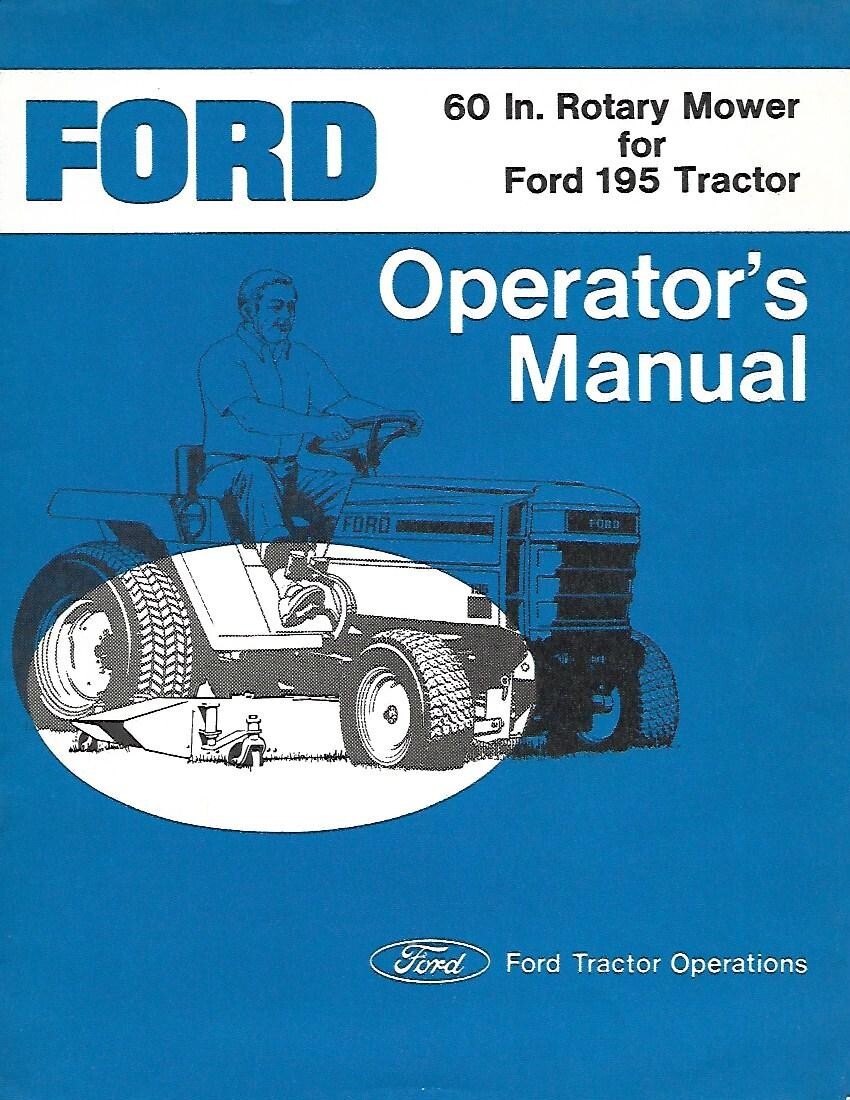 FORD 60 Inch Rotary Mower For Ford 195 Tractor | eBay