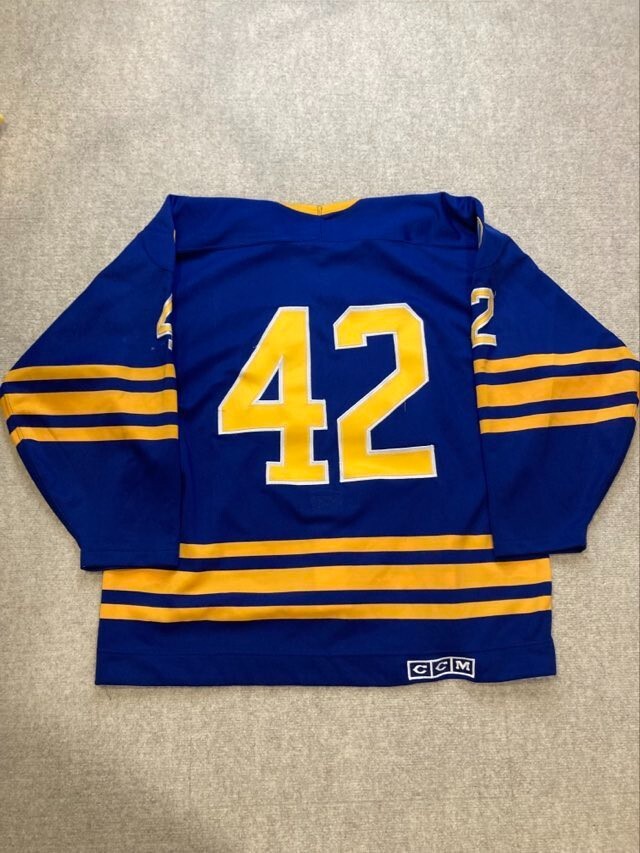 Late 1980's Buffalo Sabres Game Used #42 Jersey Steve Dykstra/Bob ...