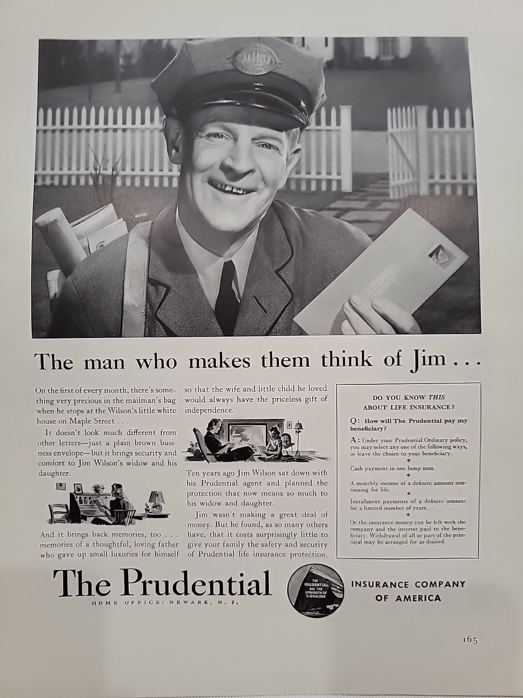 1941 The Prudential Life Insurance Fortune Magazine WW2 Print Ad ...