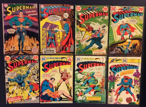 SUPERMAN #201 225 256 257 258 281 285 299 Comic Books DC 1967-1976 ...