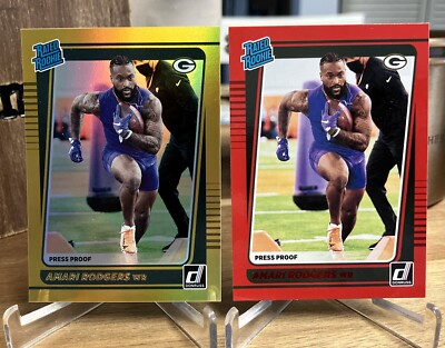 2021 Donruss Premium AMARI RODGERS #303 Press Proof Gold Rookie RC ...
