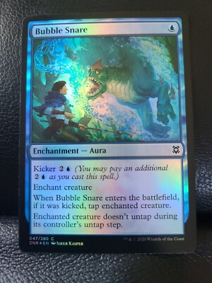 MTG ZNR Magic the Gathering Bubble Snare - FOIL MINT Free Shipping Card ...