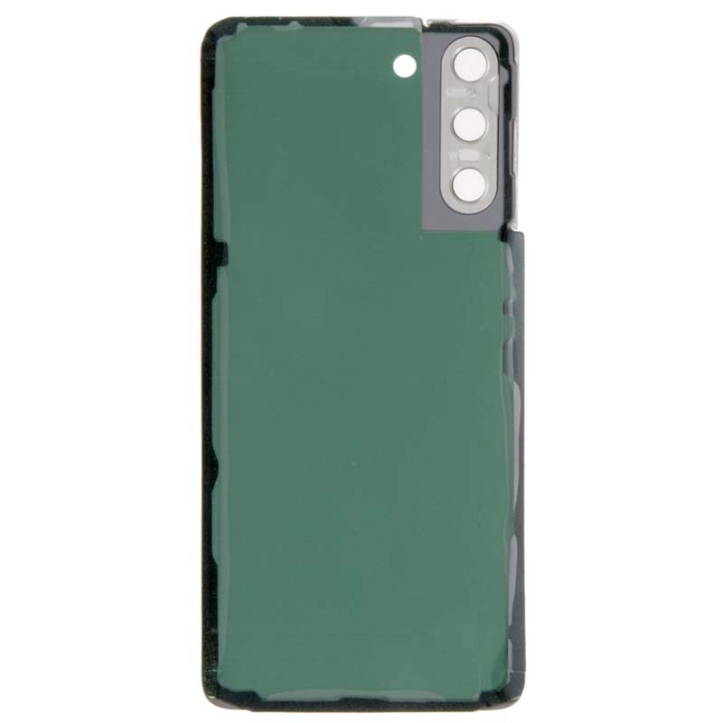 Back Plastic with Camera Lens for Samsung Galaxy S21 Black Aftermarket ...