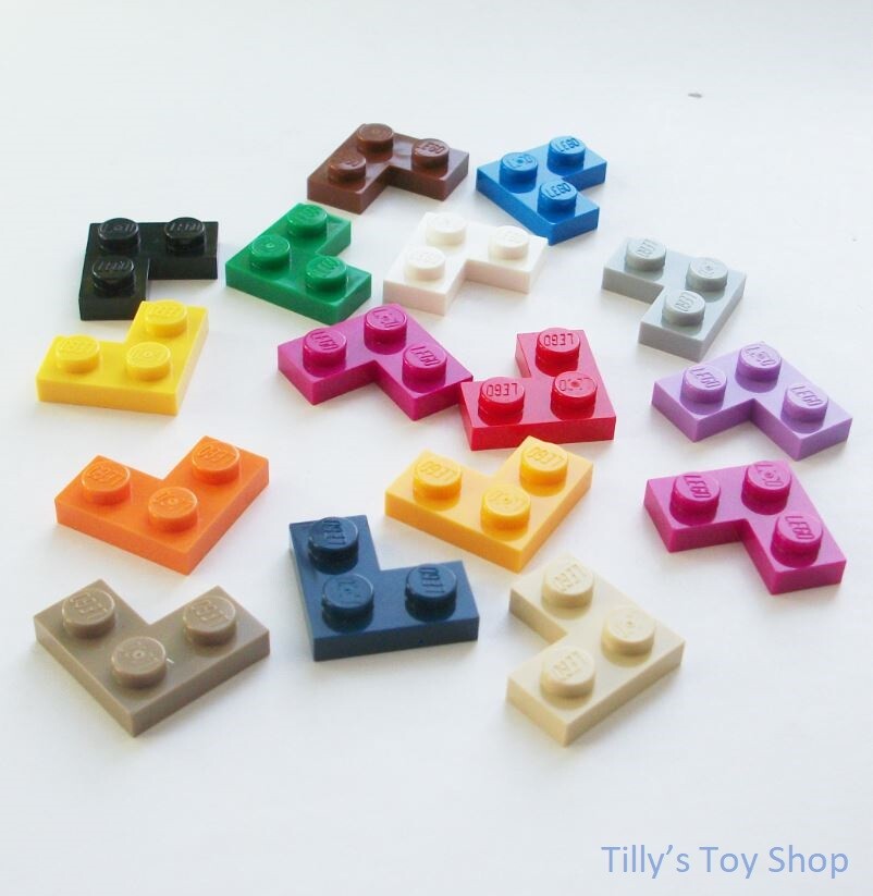 Lego - Right Angle Corner 1x2x2 Thin Tiles, 2420 - Pick Colour & Pack ...