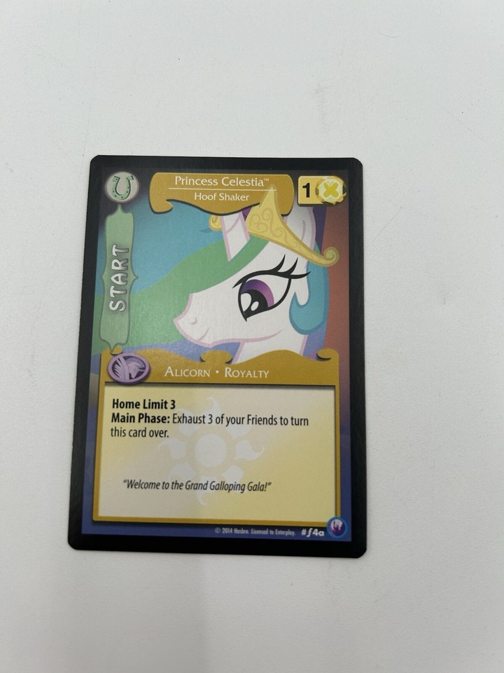 MLP CCG Princess Celestia Hoof Shaker Starter/Boosted #f4a Canterlot ...