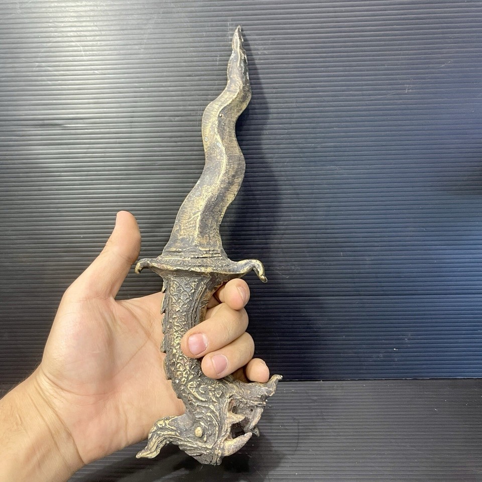 Unique Ancient Near Eastern Bronze Knife/sword Weapon With Mythical ...