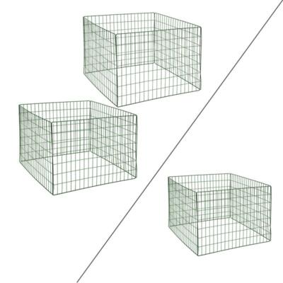 Komposter Metall Garten 90x90x70 cm Draht Gitter Behälter grün ...