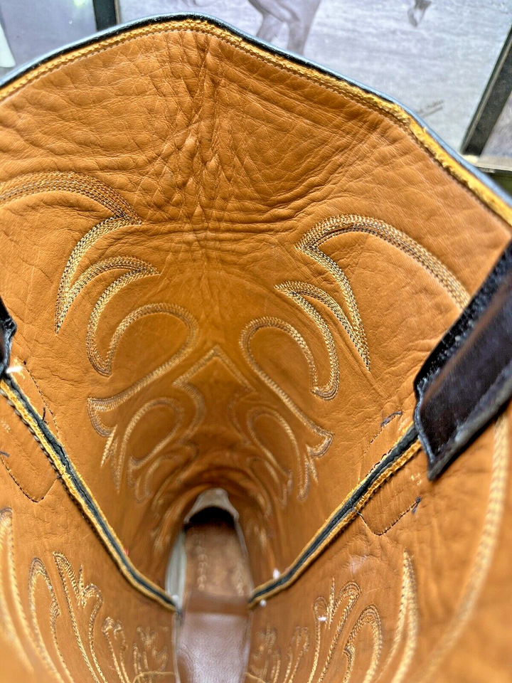 AMMONS EXOTIC ALLIGATOR TAIL STOVEPIPE SHAFT 12B MENS COWBOY BOOTS | eBay