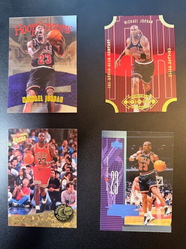 Lot of 4 Michael Jordan Insert Cards - Hoop Screams, Fast Break ...