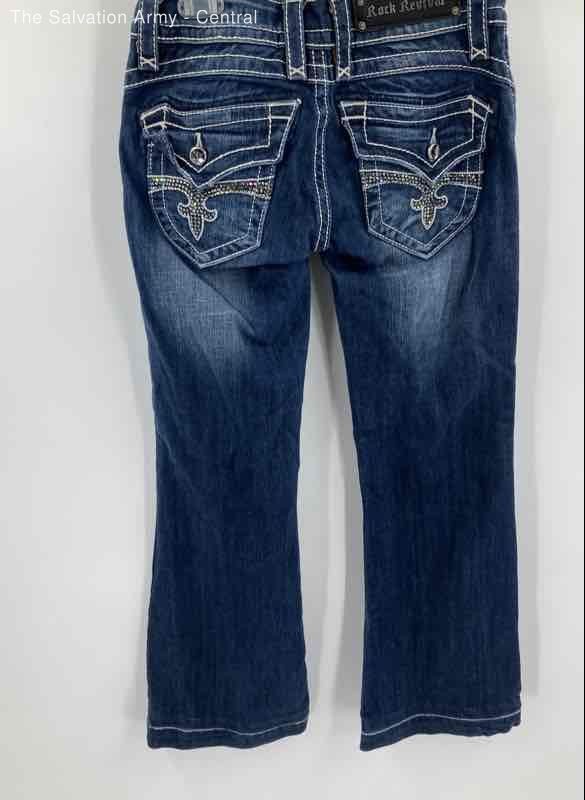 Rock Revival Womens Blue Medium Wash Coin Pocket Denim Bootcut Jeans ...