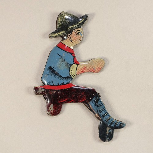 Antique Tin Toy DRIVER Part – Horse-Drawn Hay Wagon or Farm Machinery ...