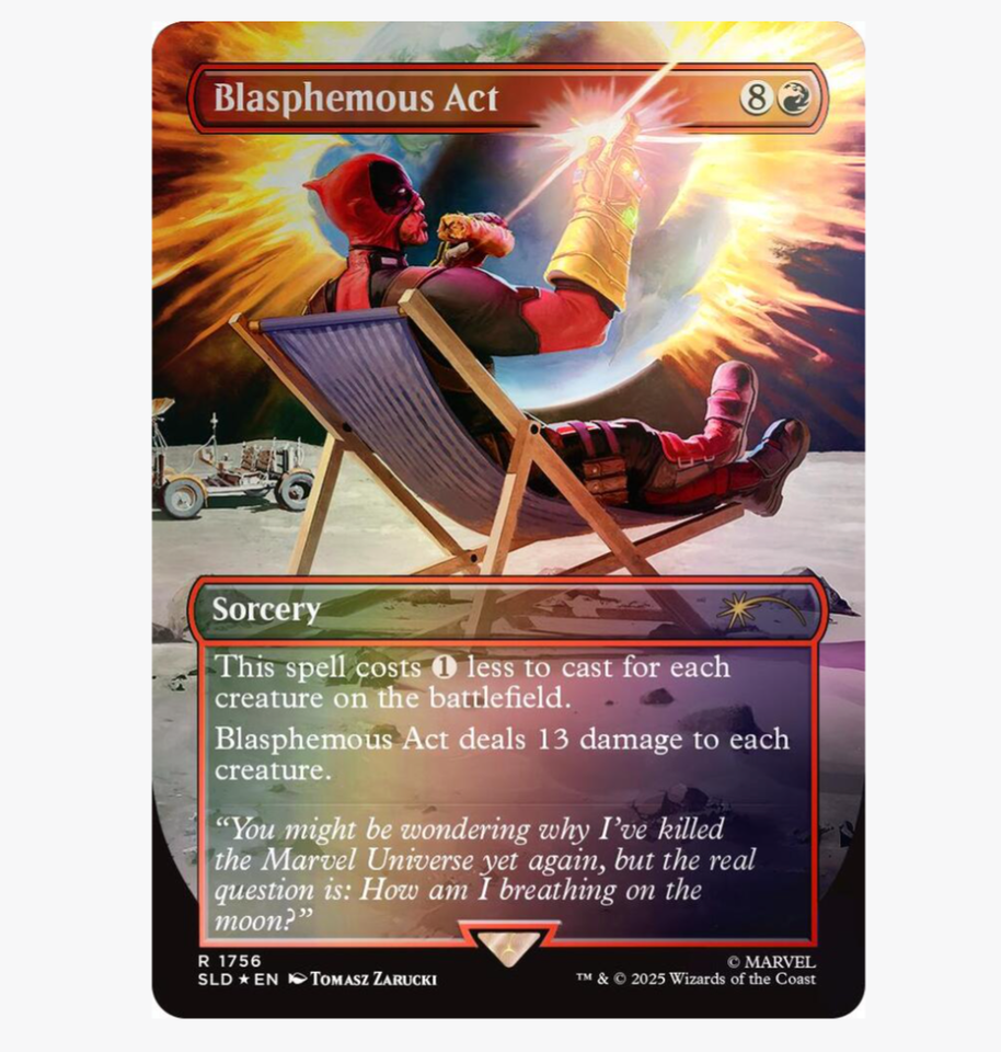 MTG Secret Lair Deadpool Singles Deadly Rollick Saw in Half Offering ...