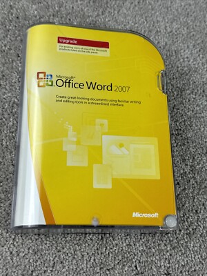 Microsoft Word 2007 Version Upgrade with Product Key | eBay