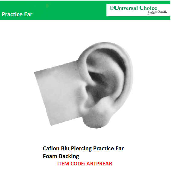 5 x Caflon Blu Piercing Practice Ear Foam Backing | eBay