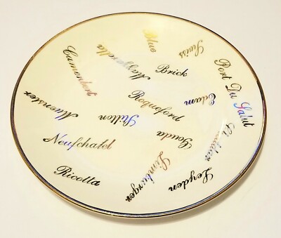 Vintage Cheese 6" Serving Plate Cardinal China 22K Gold USA | eBay