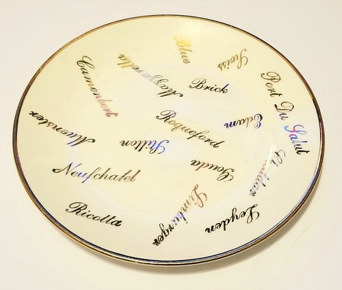 Vintage Cheese 6" Serving Plate Cardinal China 22K Gold USA | eBay