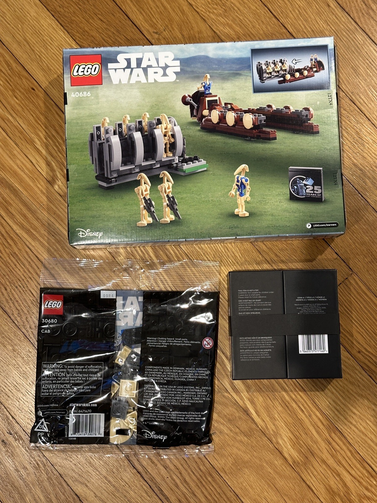 LEGO Star Wars GWP Set Troop Carrier 40686, Coin 5008818, AAT Polybag ...