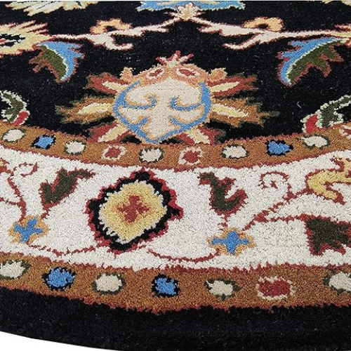 Round Rug, 8 ft Round Rug, Hand Tufted, 9x9, 10x10 Wool Round Carpet ...