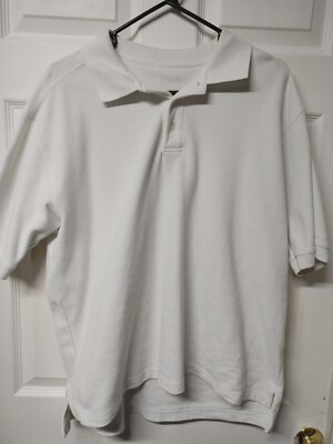Men's Size Large White Polo Style Shirt | eBay