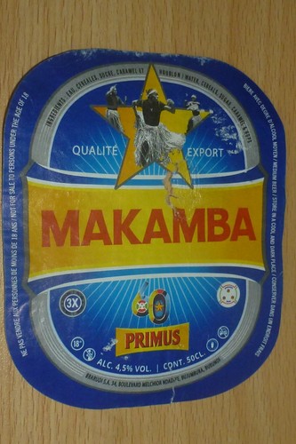 BURUNDI used PRIMUS '' MAKAMBA '' beer label 50CL | eBay