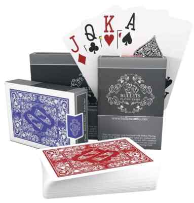 Bullets Playing Cards – Two Decks of Poker Cards – Waterproof Plastic ...