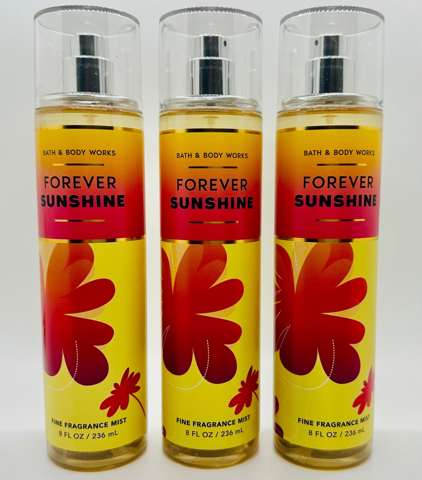 3-Pack Bath & Body Works FOREVER SUNSHINE Fine Fragrance Mist Spray 8 ...