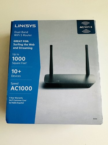 LINKSYS Dual-Band WiFi 5 Router 10+ Devices Speed AC1000 E5350 | eBay