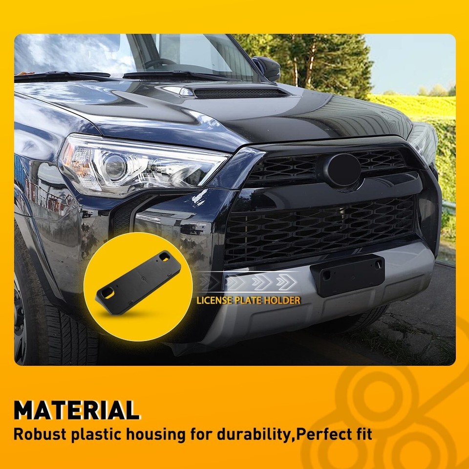 FRONT LICENSE PLATE TAG BRACKET HOLDER FOR 2014-2023 TOYOTA 4RUNNER ...