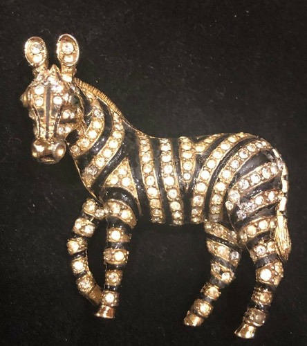 Vintage CINER Zebra Figural Brooch Pin | eBay