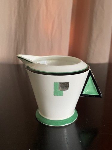 VTG Shelley 1930’s Green Blocks Art Deco Creamer Pristine! | eBay