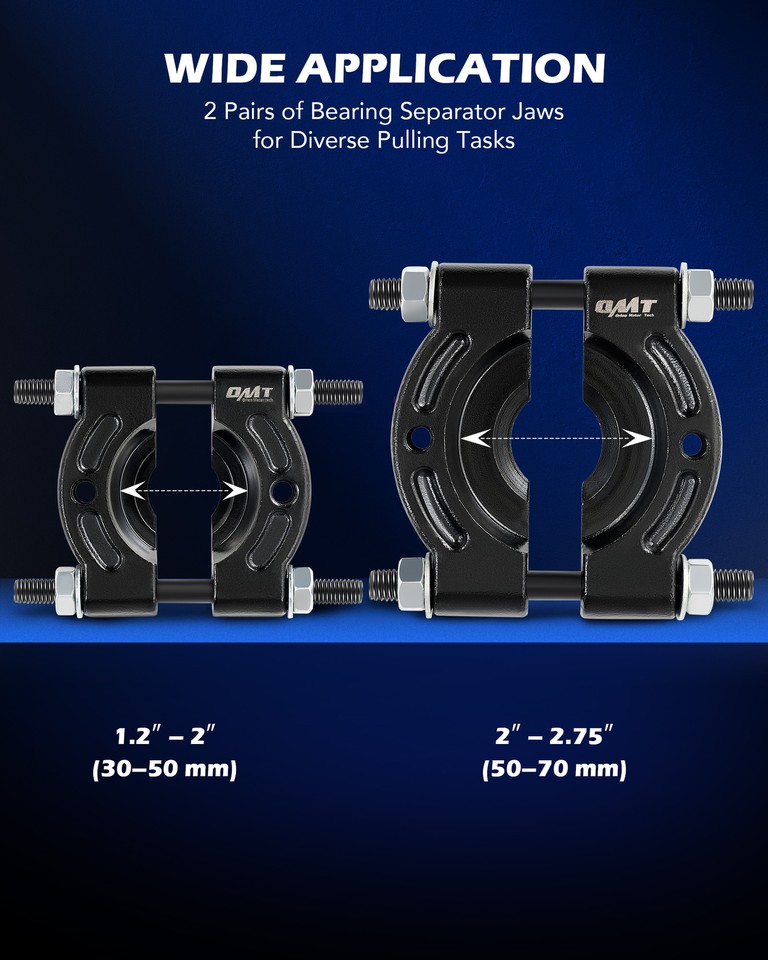 OMT 2 in 1 Bearing Separator Puller Set Bearing Removal Installation ...