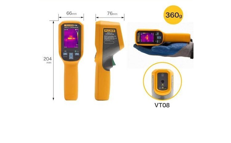 FLUKE VT08 Visual Radiation Thermometer Thermal Image Temperature JP ...