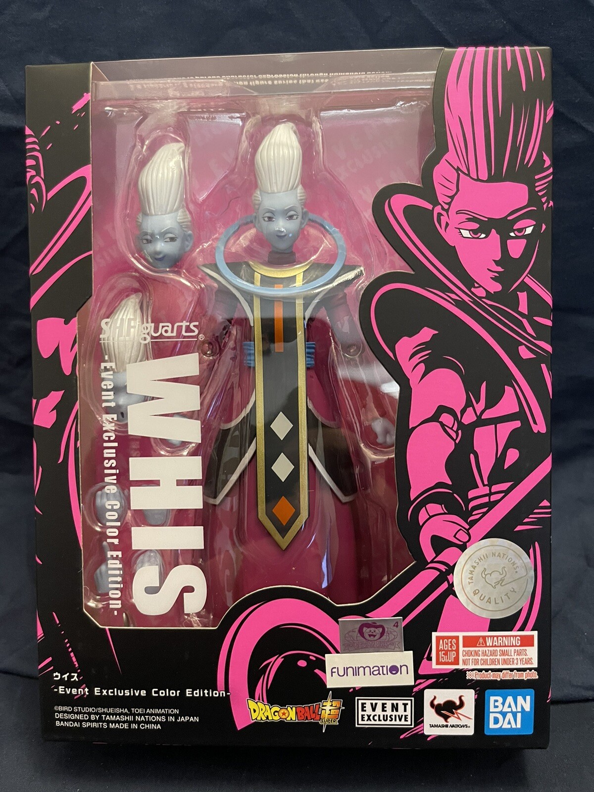 in Hand Ready SH Figuarts Whis Dragon Ball Super Event Color SDCC 2021 ...