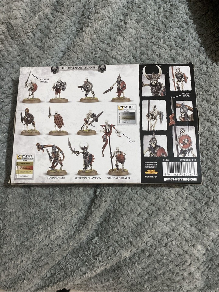 Warhammer Age of Sigmar Soulblight Deathrattle Skeleton Warriors Pack ...