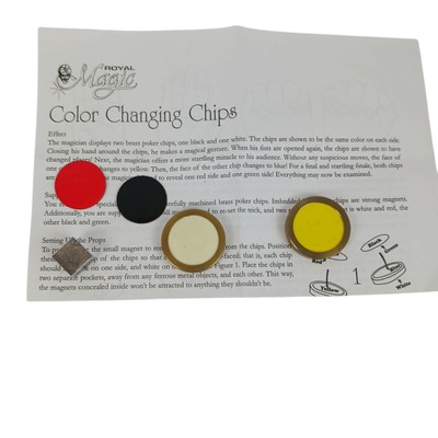 Color Changing Chips Brass Version Magic Professionally Made Prop Trick ...
