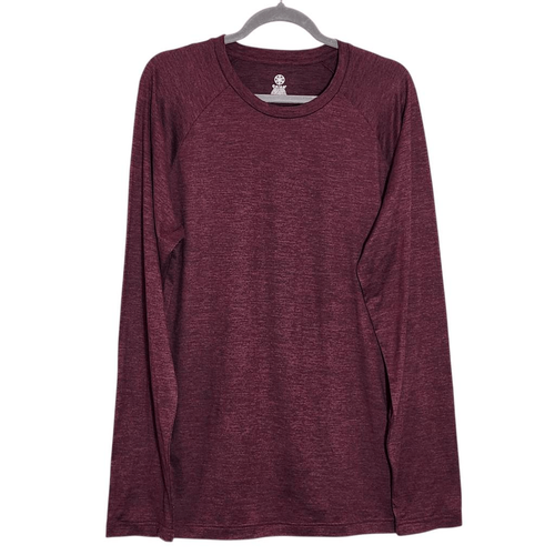 Gaiam Burgundy Long Sleeve Tee Size Large Burgundy Activewear T-Shirt ...