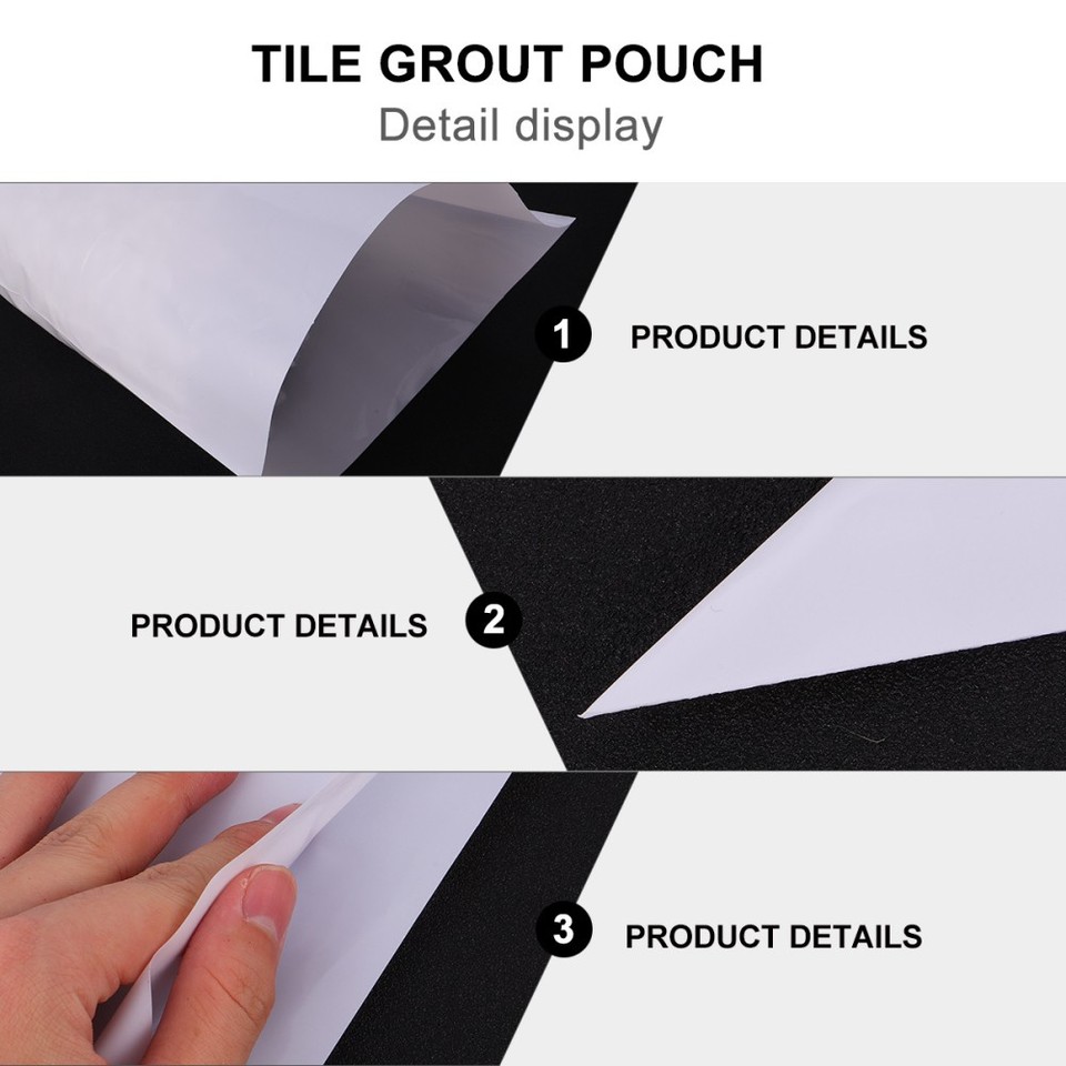 50pcs Tile Grout Masonry Bag Heavy Duty Molded In Tip Piping Cement Bag ...