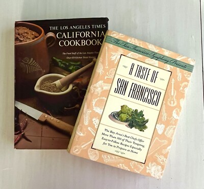 2 Vintage CALIFORNIA Cookbooks/ Taste of San Francisco & Los Angeles ...