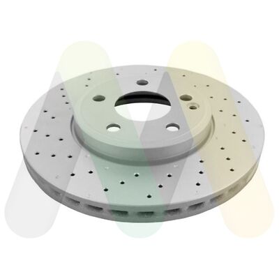 2x Brake Discs Vented Drilled For Mercedes B-Class W246 B 200 Front ...