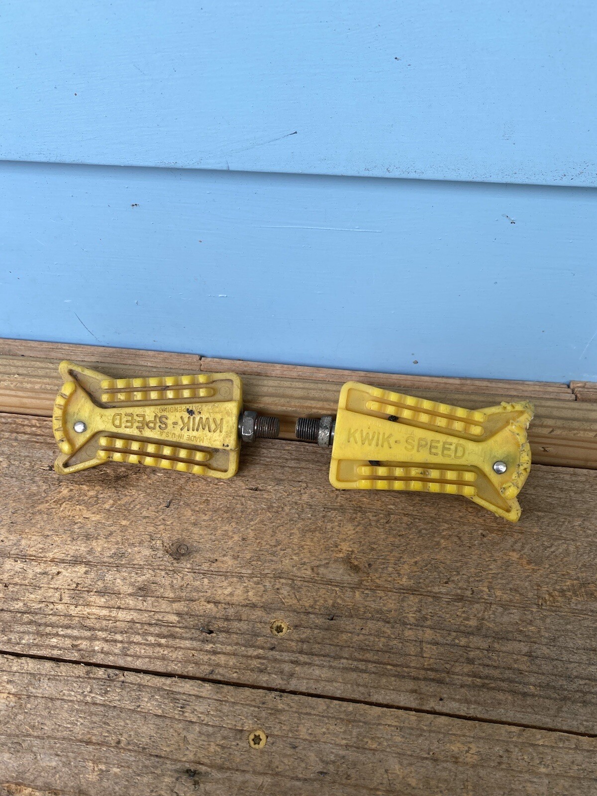 Old School Yellow Kwik-Speed 1/2 inch BMX Race Bike Pedals | eBay