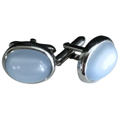 Light Blue Moonglow Lucite Silver-tone Cufflinks by Swank Cuff Links | eBay