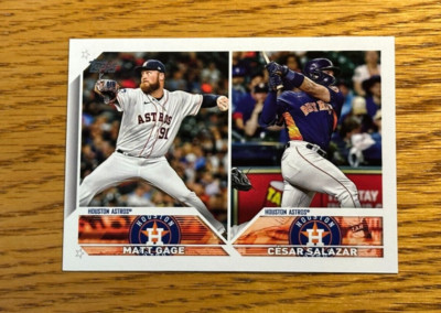 MATT GAGE / CESAR SALAZAR 2023 Topps Update #US318 Rookie Combos RC | eBay
