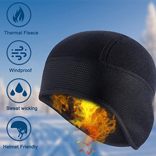 Winter Cycling Skull Cap Thermal Helmet Liner Running Beanie Hat for ...