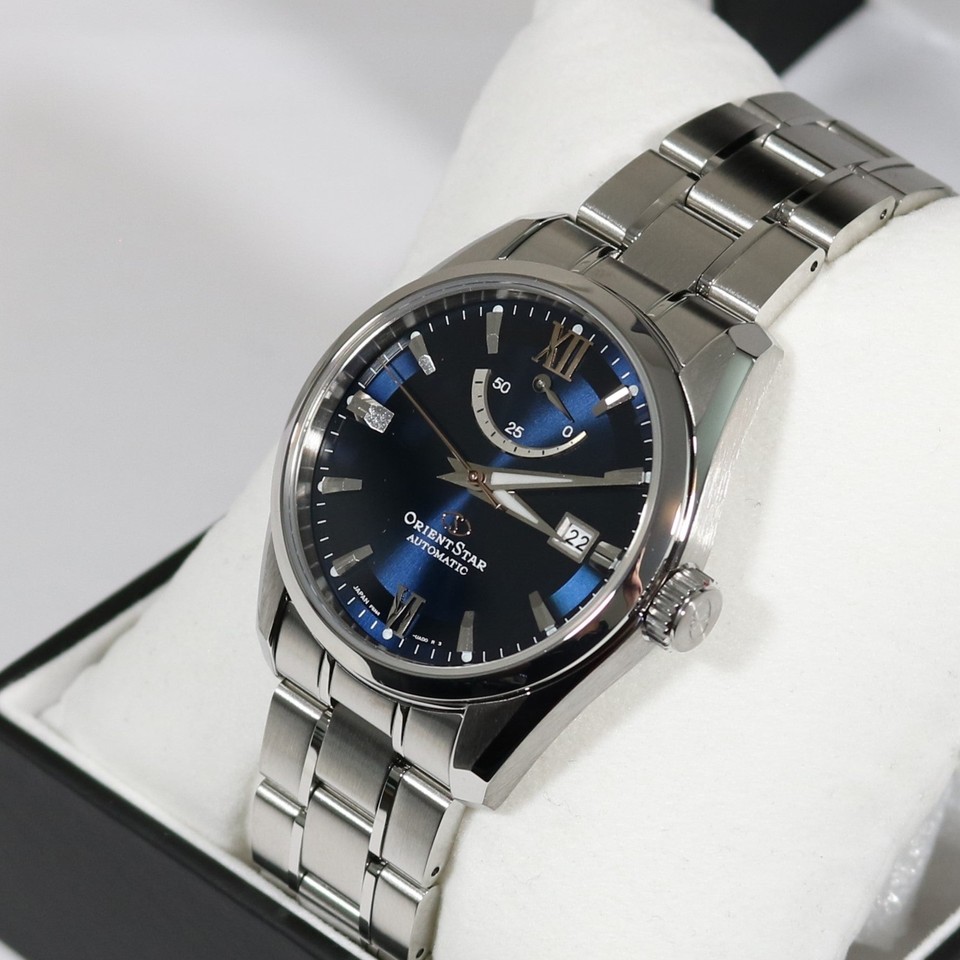 Orient Star Automatic Blue Dial Stainless Steel Men's Watch RE ...