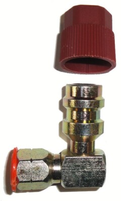 R134A Retro Fitting 90 Deg Swivel W/Cap High Side 3/16 in | Santech ...