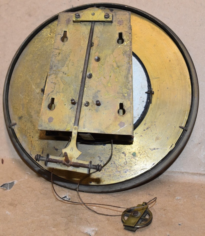 Unsigned Vienna Single Weight Driven Clock Movement & Dial 4 Parts | eBay